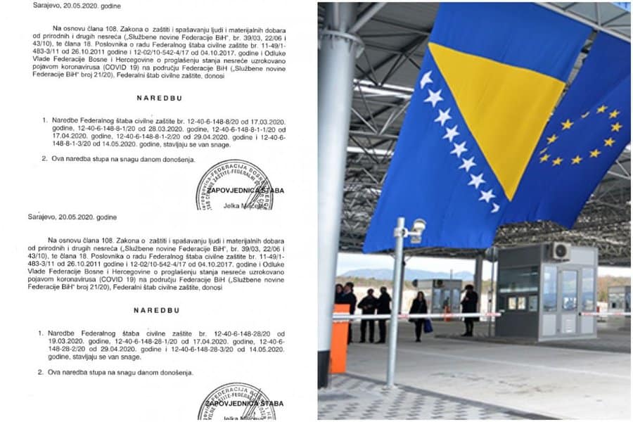 Federalni štab civilne zaštite donio tri naredbe: Najvažnija stupa na ...