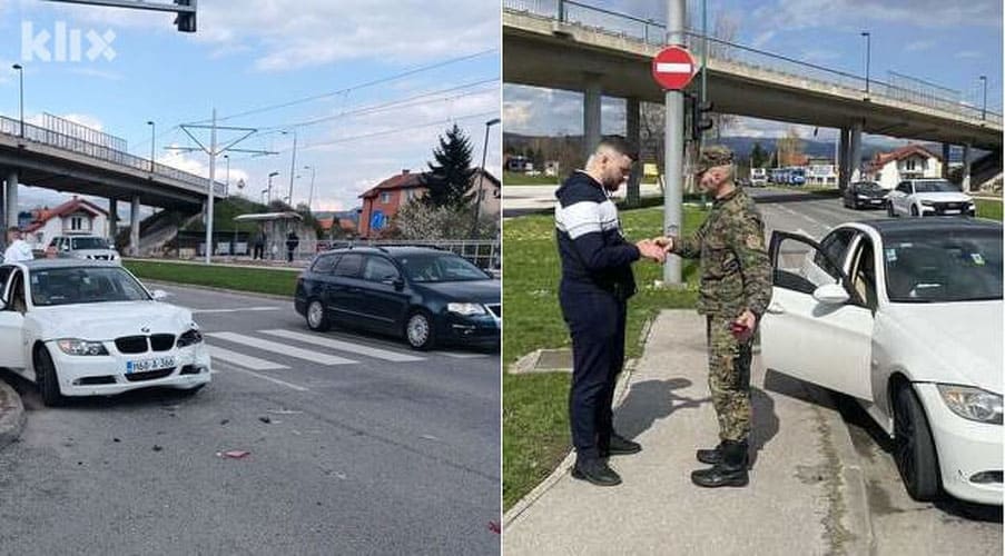 Vojnik Oružanih snaga BiH pružio pomoć povrijeđenim u saobraćajnoj ...