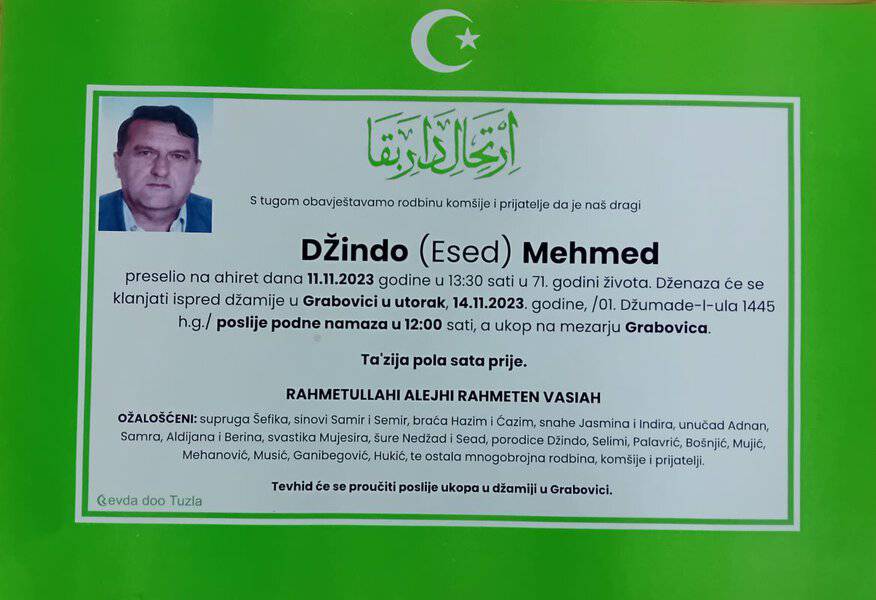 In memoriam: Mehmed (Eseda) Džindo - Tuzla L!VE