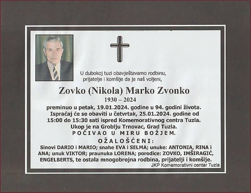In memoriam: Marko (Nikole) Zovko - Tuzla L!VE