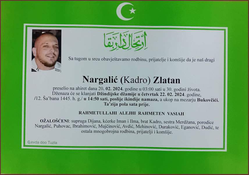In memoriam: Zlatan (Kadre) Nargalić - Tuzla L!VE