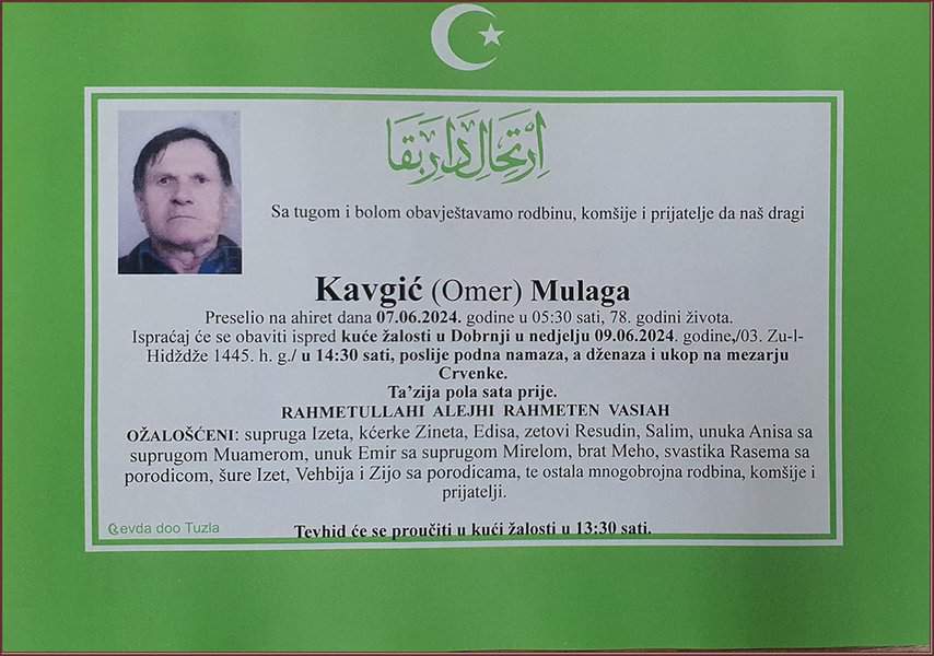 In memoriam: Mulaga (Omera) Kavgić - Tuzla L!VE