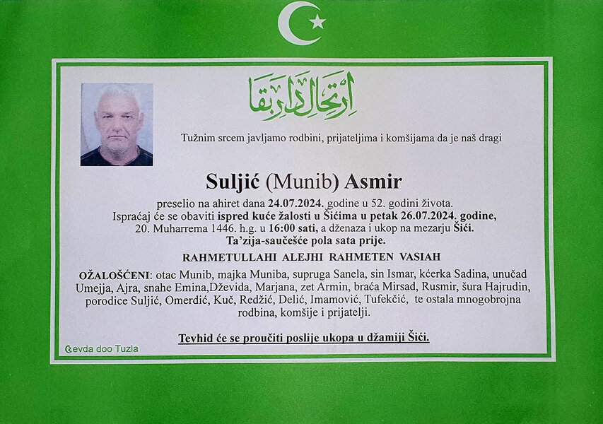 In memoriam: Asmir (Muniba) Suljić - Tuzla L!VE