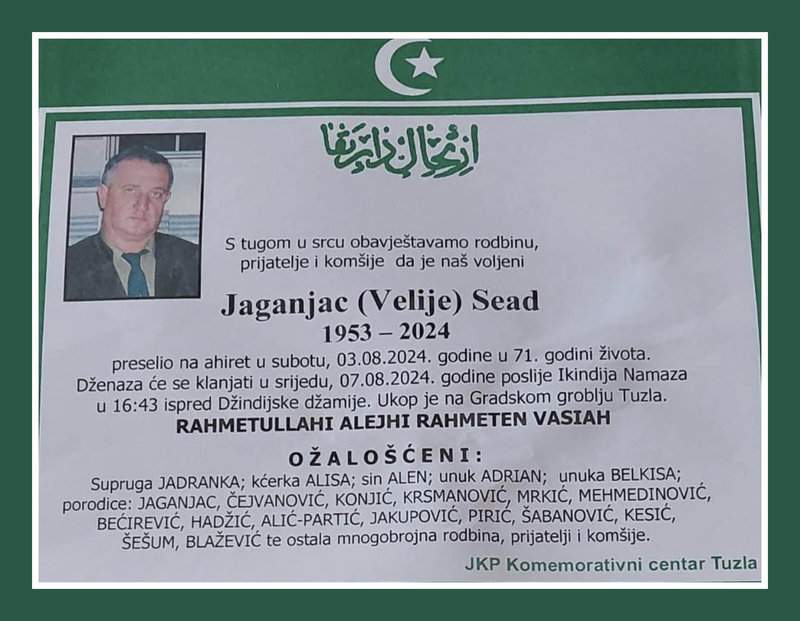 In memoriam: Sead (Velije) Jaganjac - Tuzla L!VE