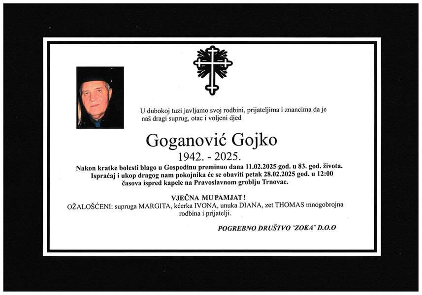 In memoriam: Gojko GOGANOVIĆ - Tuzla L!VE